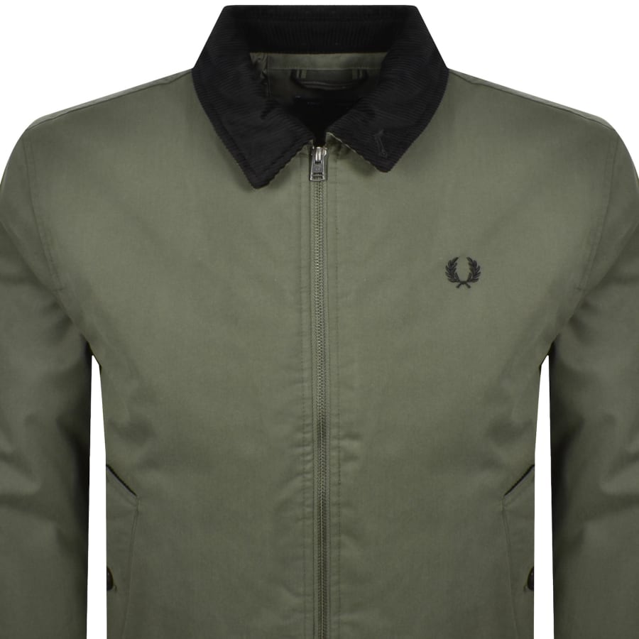 Fred Perry Caban Jacket Green | Mainline Menswear